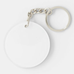 Custom photo simple minimalist keychain | Zazzle