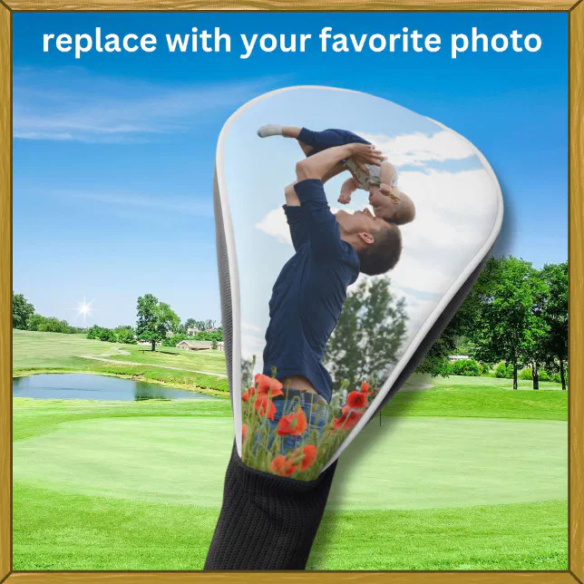 Custom Photo Simple Personalized Golf Head Cover | Zazzle