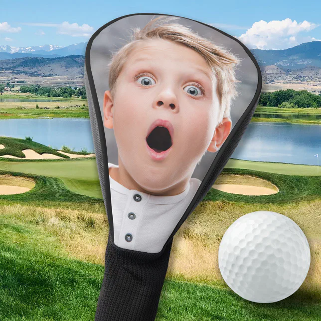 Custom Photo Simple Personalized Golfer Driver Golf Head Cover | Zazzle