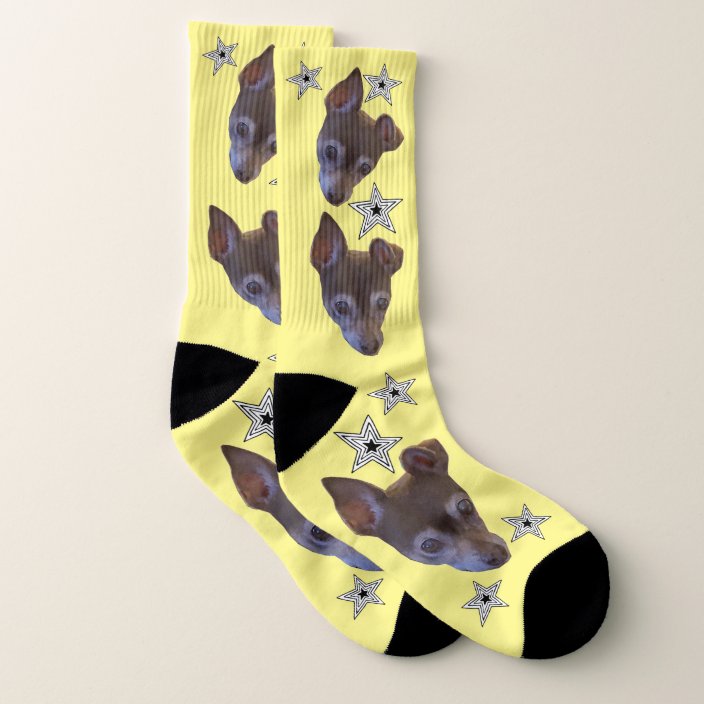 Custom Photo Socks with Stars | Zazzle.com