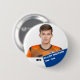 Custom photo sports button / pin soccer player | Zazzle