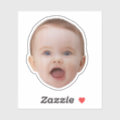 Custom Photo Stickers, Custom Photo Face Sticker | Zazzle