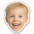 Custom Photo Stickers Personalized Face Sticker | Zazzle