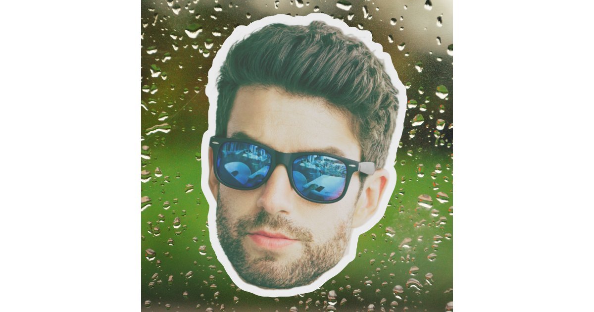 Custom Photo Stickers Personalized Face Sticker | Zazzle