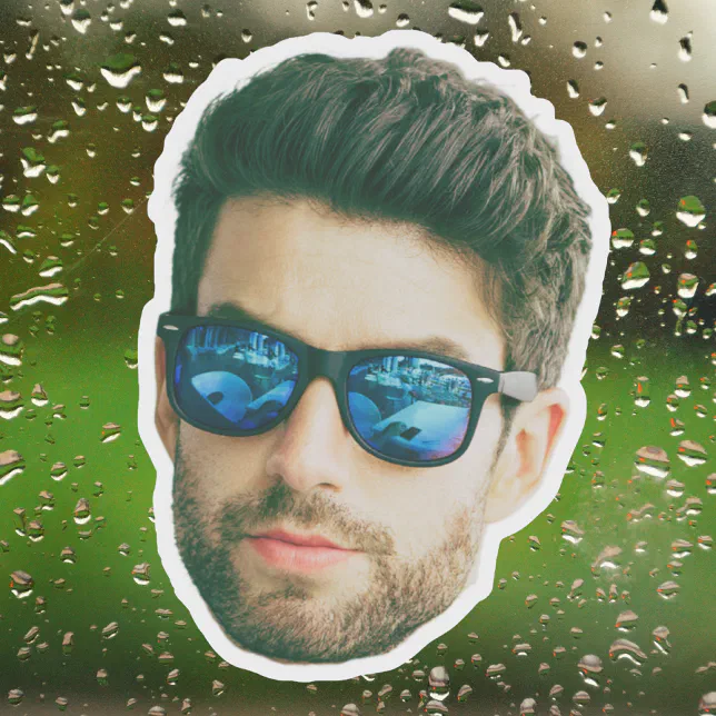 Custom Photo Stickers Personalized Face Sticker | Zazzle