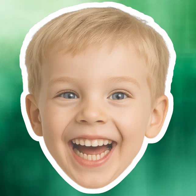 Custom Photo Stickers Personalized Face Sticker | Zazzle