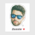 Custom Photo Stickers Personalized Face Sticker | Zazzle