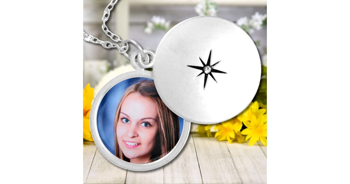 Custom Photo Template Personalized Locket Necklace | Zazzle