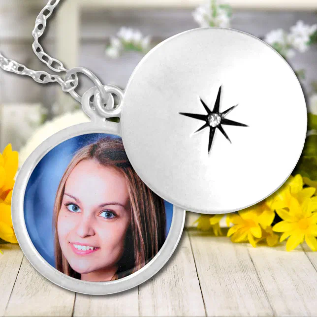 Custom Photo Template Personalized Locket Necklace | Zazzle