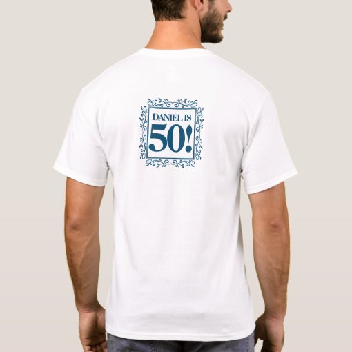 Custom Photo Text | Create Your Own 50th Birthday T-Shirt | Zazzle