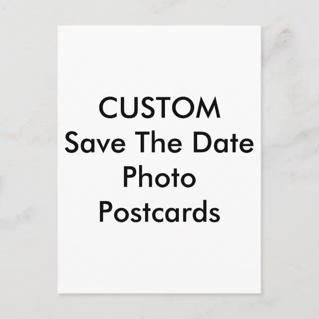 Custom Photo Text Image Save The Date Postcards | Zazzle