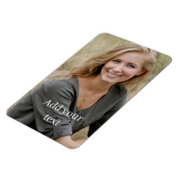 Custom Photo & Text. Magnet | Zazzle