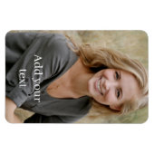 Custom Photo & Text. Magnet | Zazzle