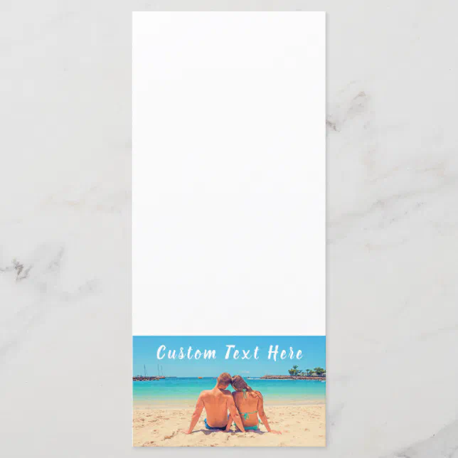 Custom Photo Text Menu Your Favorite Photos Love | Zazzle