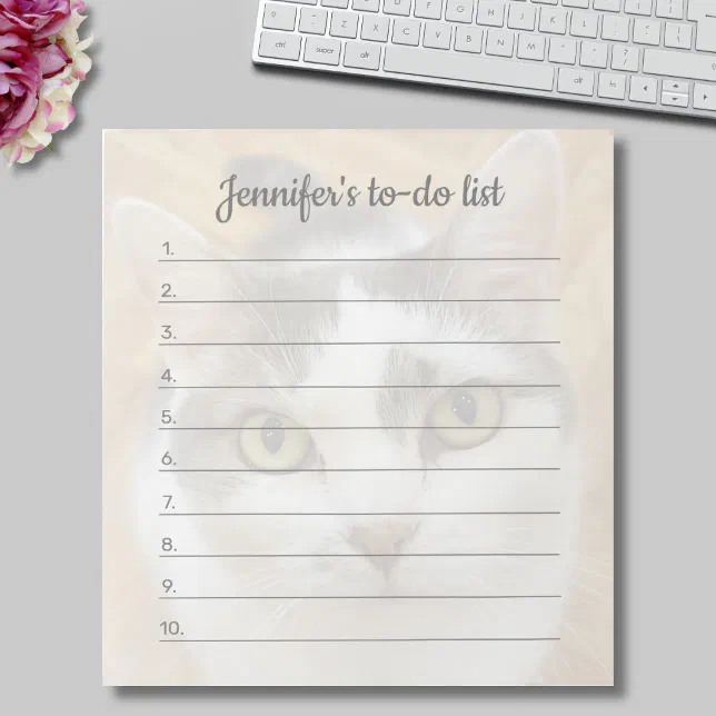 Custom Photo Text Personalized To-Do List Notepad | Zazzle