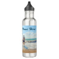 Custom Photo Text Water Bottle with Your Photos | Zazzle
