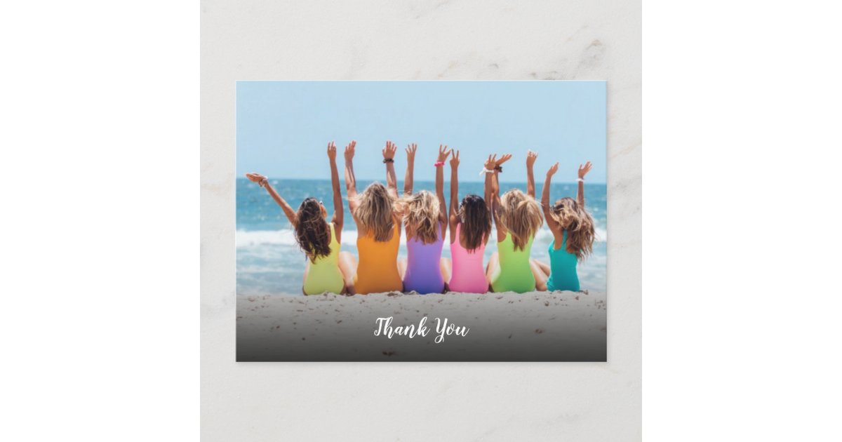 Custom Photo Thank You Postcard | Zazzle