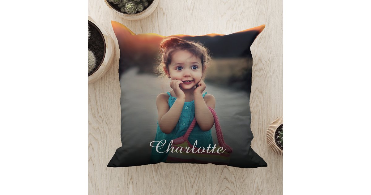 Custom Photo Throw Pillow | Zazzle