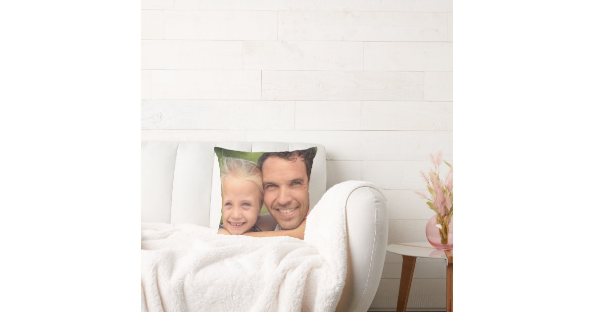 custom photo throw pillow | Zazzle