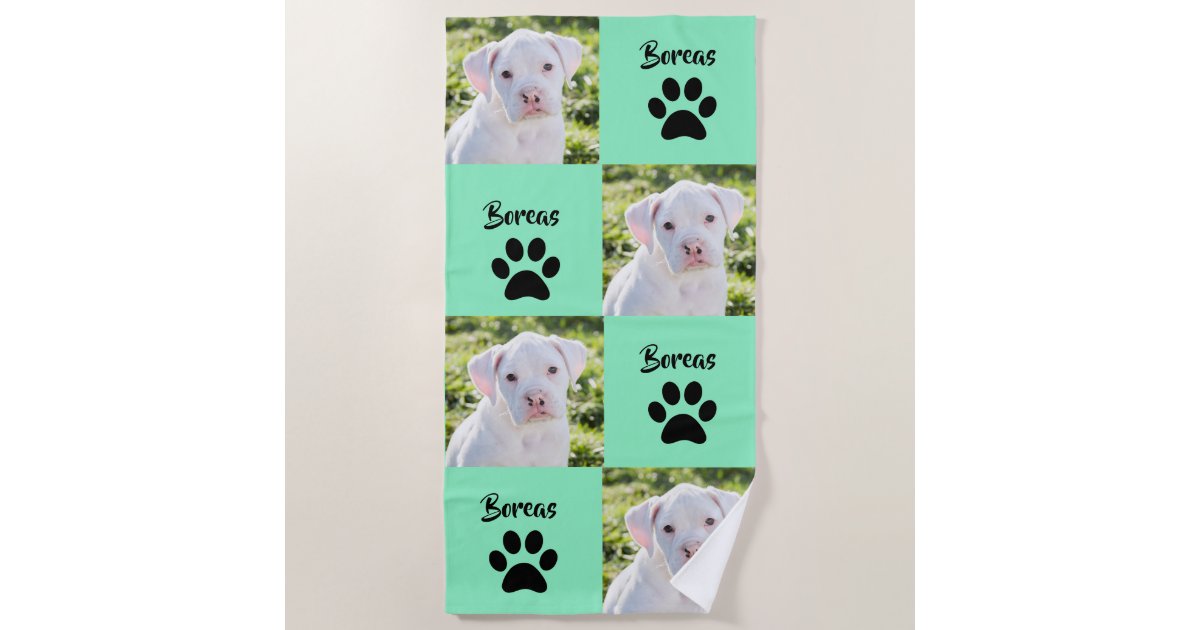 Custom Photo Towel with Your Dog | Zazzle