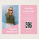 Custom photo trendy influencer pink profile cards | Zazzle
