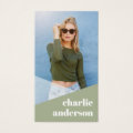 Custom photo trendy influencer profile cards | Zazzle