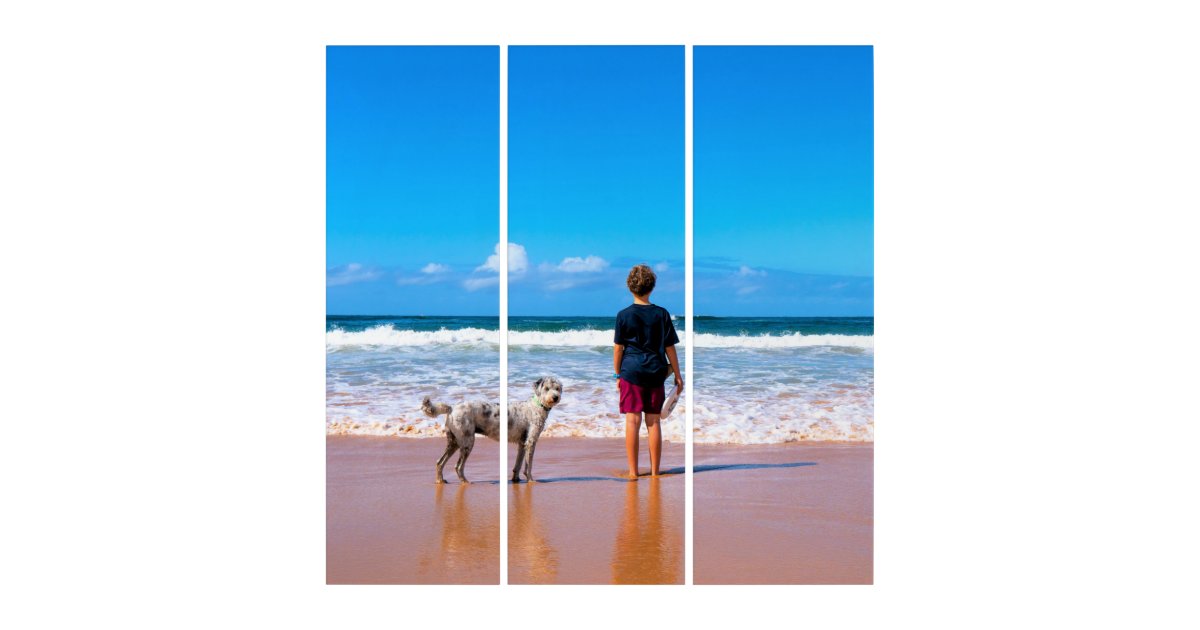 Custom Photo Triptych with Your Favorite Photos | Zazzle