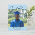 Custom Photo Two Sided Graduation Announcement | Zazzle