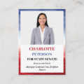 Custom Photo Unique Political Campaign Politician Business Card | Zazzle