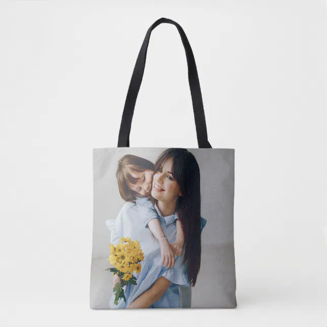 Custom Photo Upload Design Your Own Double Sided Tote Bag | Zazzle