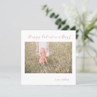 Custom Photo Valentine's Day Card | Zazzle
