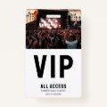 Custom Photo VIP All Access Pass Concert Badge | Zazzle