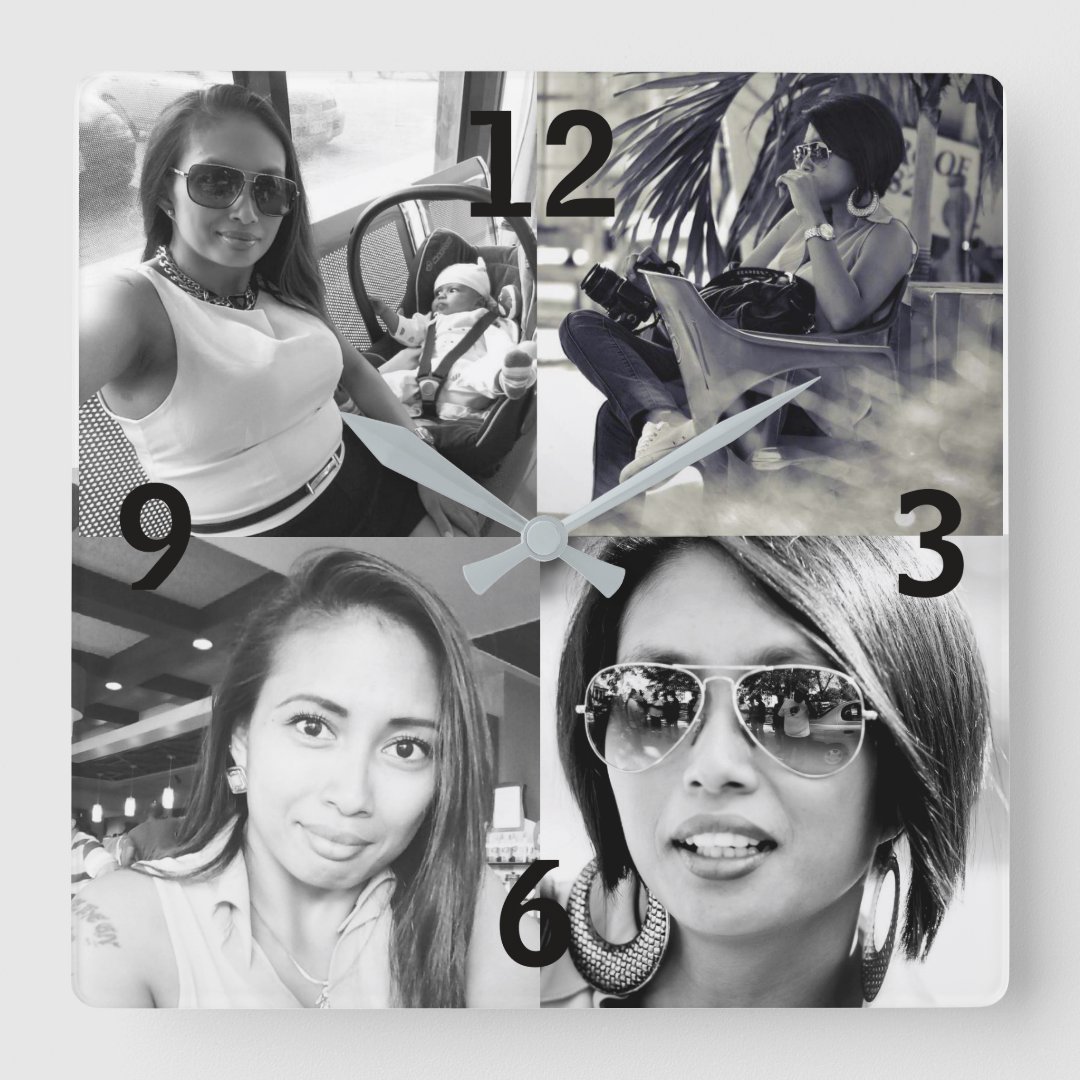 Custom Photo Wall Clock | Zazzle