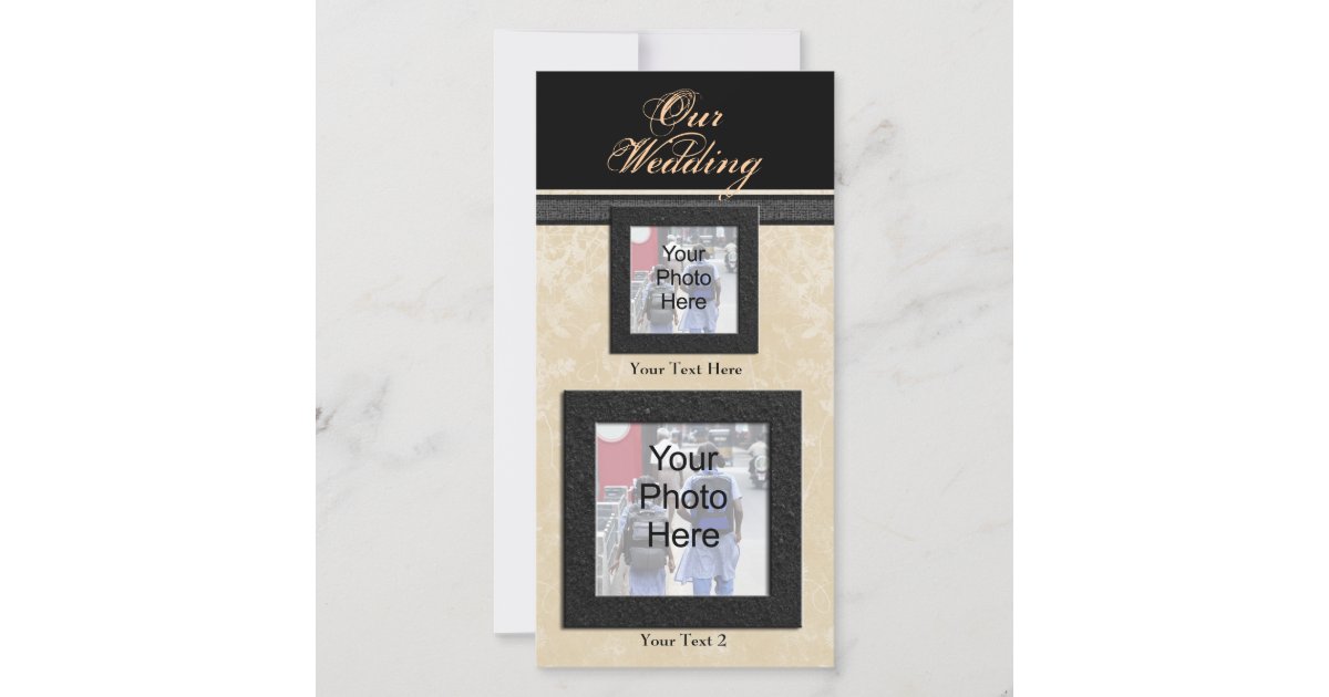 Custom Photo Wedding Card, Classic Photo Cards | Zazzle