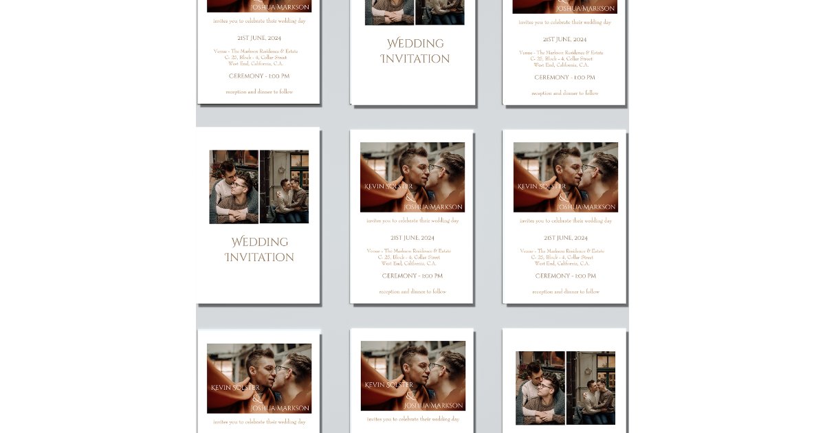 Custom Photo Wedding Invitation | Zazzle