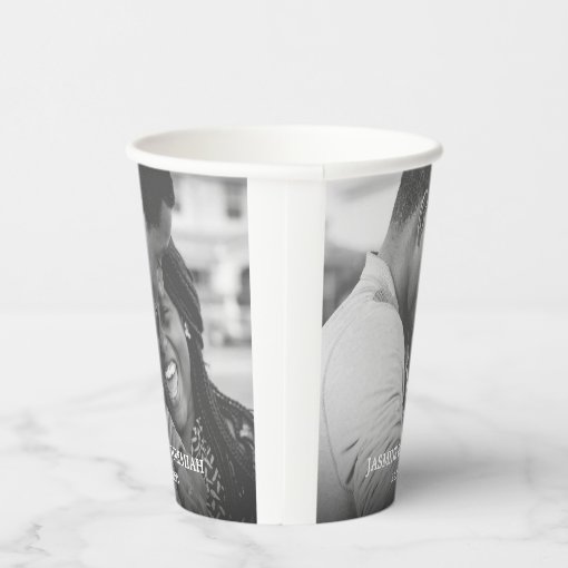 Custom Photo Wedding Paper Cups | Zazzle