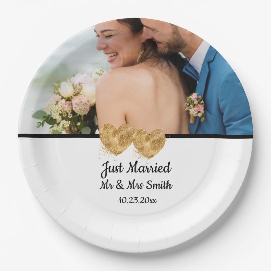 Custom Photo Wedding Paper Plate | Zazzle.com