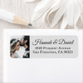Custom Photo Wedding Return Address Label | Zazzle