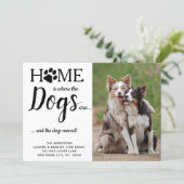 Custom Photo We've Moved Dogs Pet Moving Announcement | Zazzle