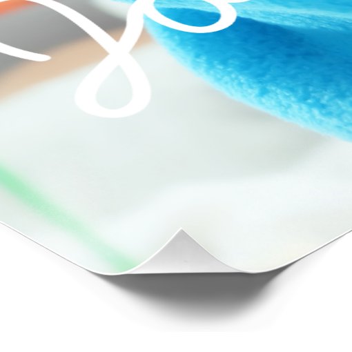 Custom Photo with Name and Date Poster | Zazzle