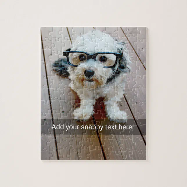 Custom Photo with Your Own Snap Chat Meme Jigsaw Puzzle | Zazzle