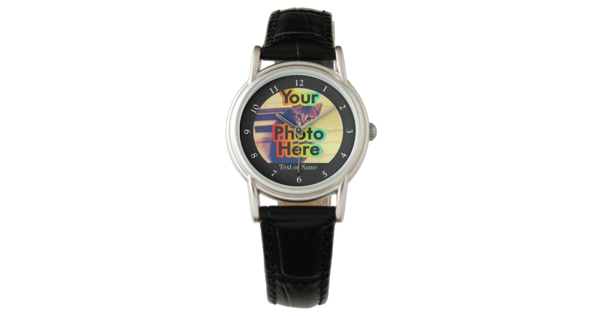 Custom Photo Women's Watch with Picture | Zazzle