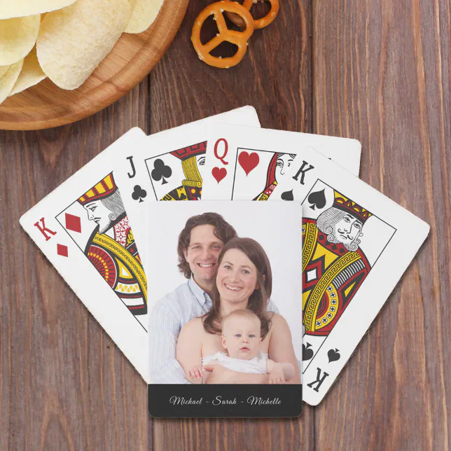 Custom Photo Your Name Playing Cards | Zazzle