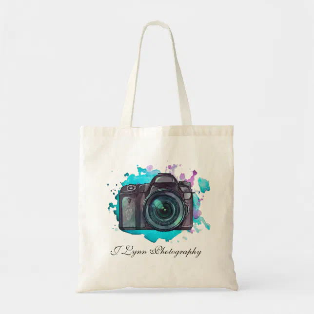 Custom Photography Camera Tote Bag | Zazzle