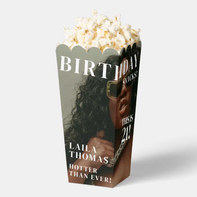 Custom Photos Birthday Party Magazine Cover Favor Boxes | Zazzle