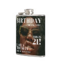 Custom Photos Birthday Party Magazine Cover Flask | Zazzle