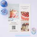 Custom Photos Scan QR Code Menu Cake Bakery Flyer | Zazzle