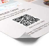 Custom Photos Scan QR Code Menu Cake Bakery Poster | Zazzle