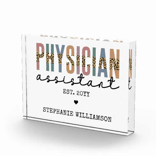 Custom Physician Assistant Physician Associate Photo Block | Zazzle