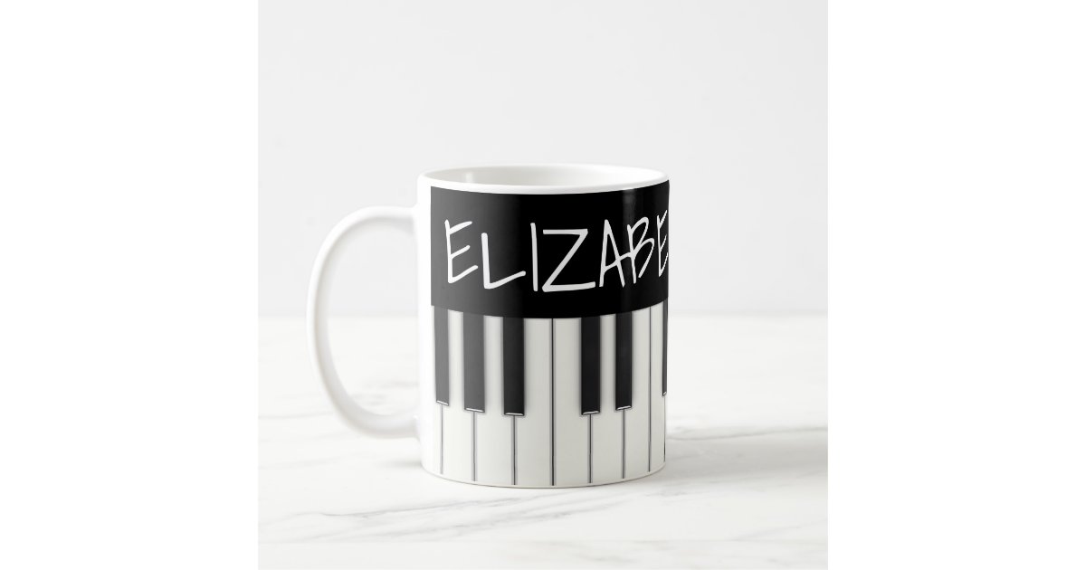 Custom Piano Keys Coffee Mug | Zazzle